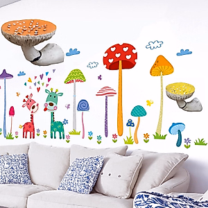3 Pcs Mushroom Wall Floating Cute Cottage Core Shelf Whimsical Room Decor Wall Mounted Hanging Shelves for Bedroom Living Room Bathroom Kitchen,Unique Mushroom Gifts for Girls and Boys,Mixed Sizes
