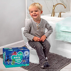 Potty Training Seat Starter Kit—My Size Potty Lights & Songs Transitions and Pampers Easy Ups 5T-6T Potty Training Underwear for Boys and Girls, Size 7, 84 Count (Packaging May Vary)