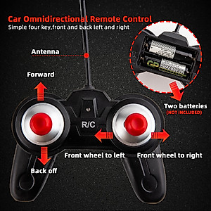 TKNCCC 1/24 Scale Remote Control Compatible for Bugatti Veyron RC Model Car Sports Car, Toys for Kids Boys & Girls and Adults Red