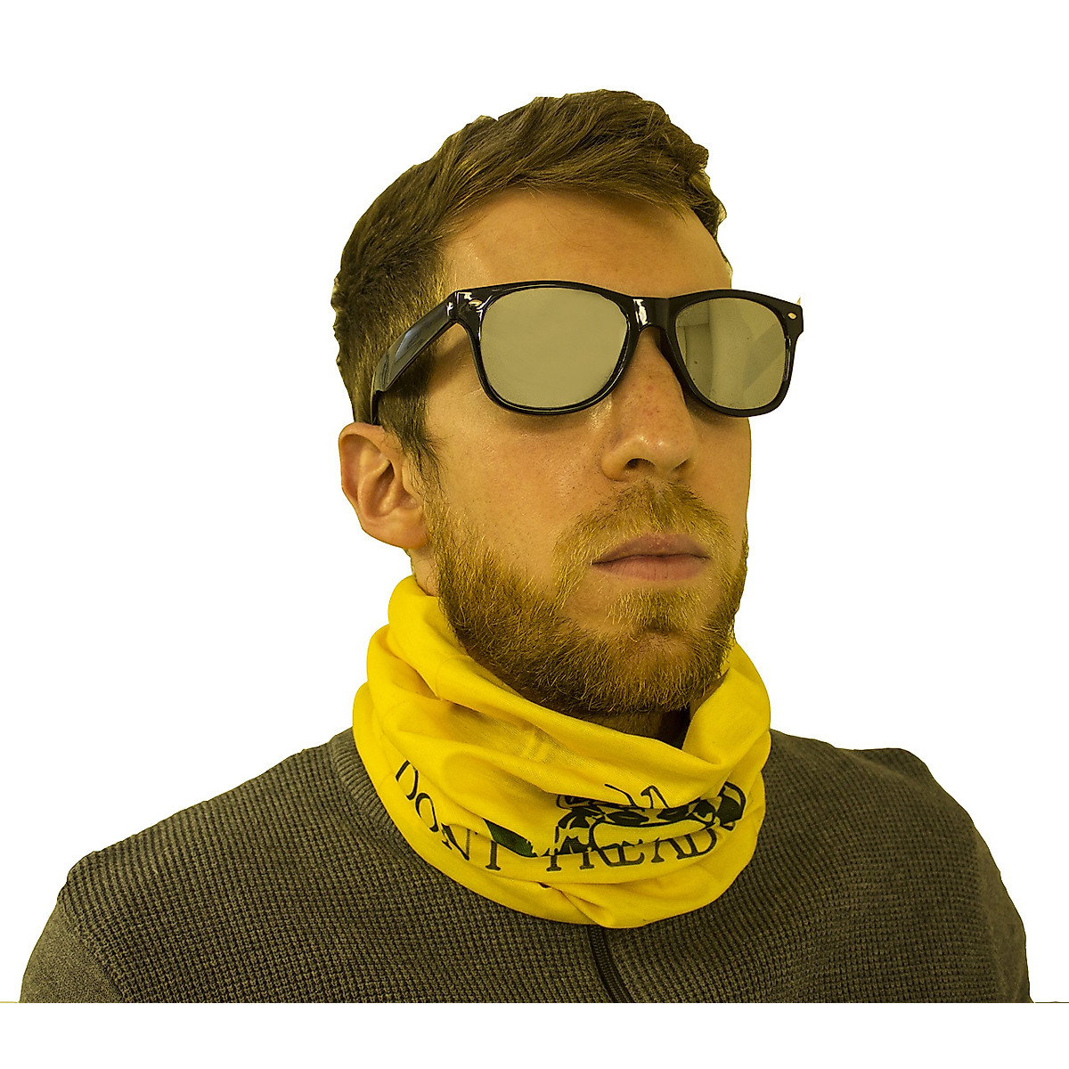 International Tie Gadsden 'Don't Tread on Me' Bandana – Face Mask, Soft & Breathable Material Multi-Functional Neck Gaiter, Balaclava, Sunmask or Headband (Don't Tread on Me)