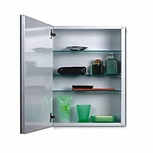 Jensen 52WH304PF Metro Classic Oversize Flat Trim Medicine Cabinet, 30-Inch