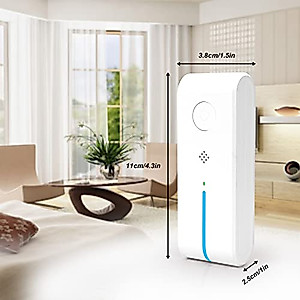 FYY Plug-in Air Purifier, Ionizer Air Purifier for Home, Bedrooms, Toilets, Living Room, Bathrooms, Closets, Pet Room, Power Saving White