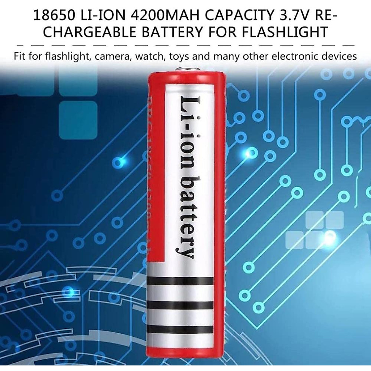 KOBJC Batteries Battery Rechargeable 3.7V Hq Ni-Mh Battery 4200 Mah Cell for Gas Cooker Oven Burner Led Torch and Clock- 4 Pcs Battery