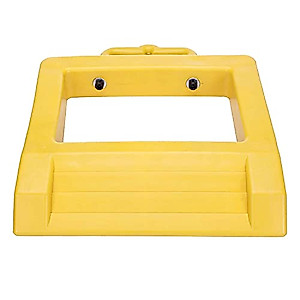 Homeon Wheels Pallet Truck Chock Heavy Duty Pallet Jack Stopper 14.2" Length x 11.6" Width x 2" Height Yellow (1 Pack)