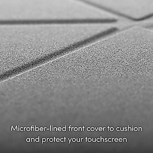 Moshi VersaCover Compatible with iPad Pro 11 3rd Gen Case 2021/2nd 2020/1st 2018, 10.9" iPad Air 4 Case, 3-Viewing Options, Auto Sleep/Wake, Support Apple Pencil Charging, Charcoal Black