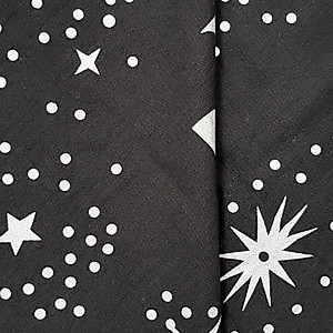 THE ART BOX Altar Cloth Tarot Cards Table Napkins Witchcraft Supplies Black Gold Tablecloth Square Alter Pagan Spiritual Celestial Deck Cloth with Fringes, Natraj-Silver, 36X36 Inch