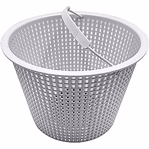 Poolzilla 6.85" Weighted Skimmer Basket for SP1082, Heavy Duty Skimmer Basket for Pool Maintenance, Included Weight and Handle for Ease of Use