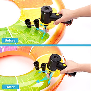 WADEO Handheld Vacuum Cordless, Car Vacuum Cordless Rechargeable 9000Pa, Hand Held Vacuum, Mini Vacuum with Blower, Portable Car Vacuum with LED Light, Wireless Vacuum Cleaner for Home Pet & Office