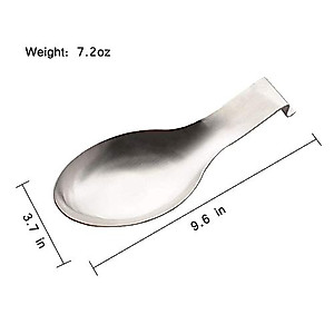 XINLIAN Stainless Spoon Rest for Cooking Kitchen Counter Coffee Spoon Rest Kitchen Spoon Utensil Rest Small Spoon Rest Stove Top Spoon Rest Spatula Rest Spoon Holder Ladle Holder