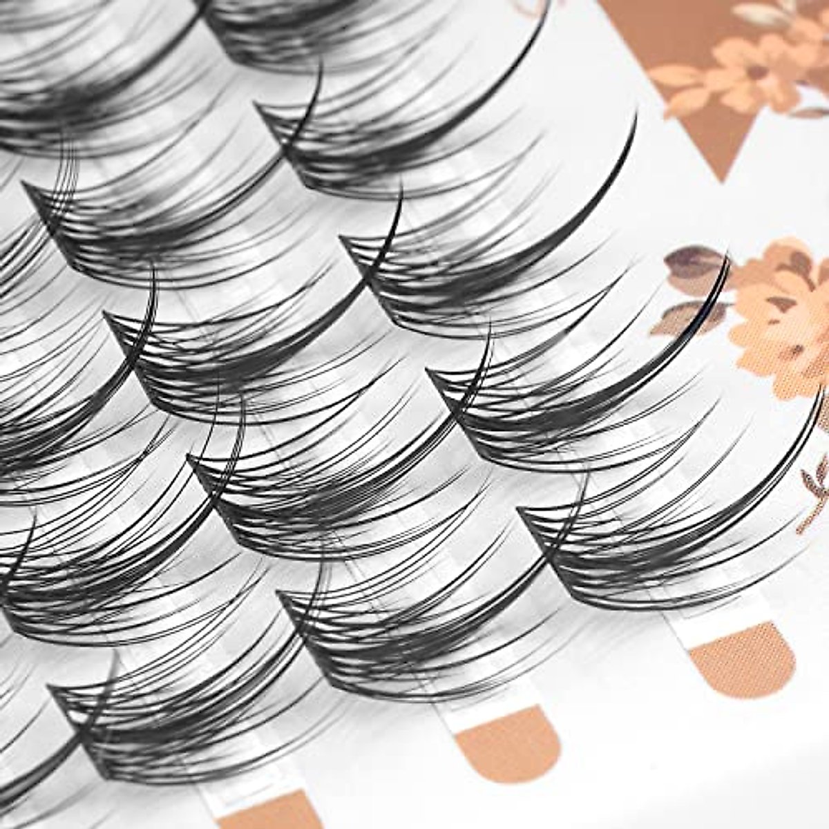 FinyDreamy DIY Eyelash Extension Lashes Clusters Spikes Style D Curl 48 Individual Clusters Lashes Reusable Artificial False Eyelash For Authentic Eyelash Extension Look (16mm)