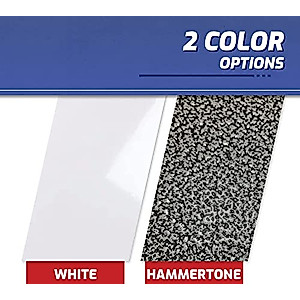 SafeRacks 3x8 Overhead Garage Storage Rack - 500 Pound Weight Capacity Height Adjustable Steel Ceiling-Mounted Rack with Accessories (Hammertone) (18"-33")