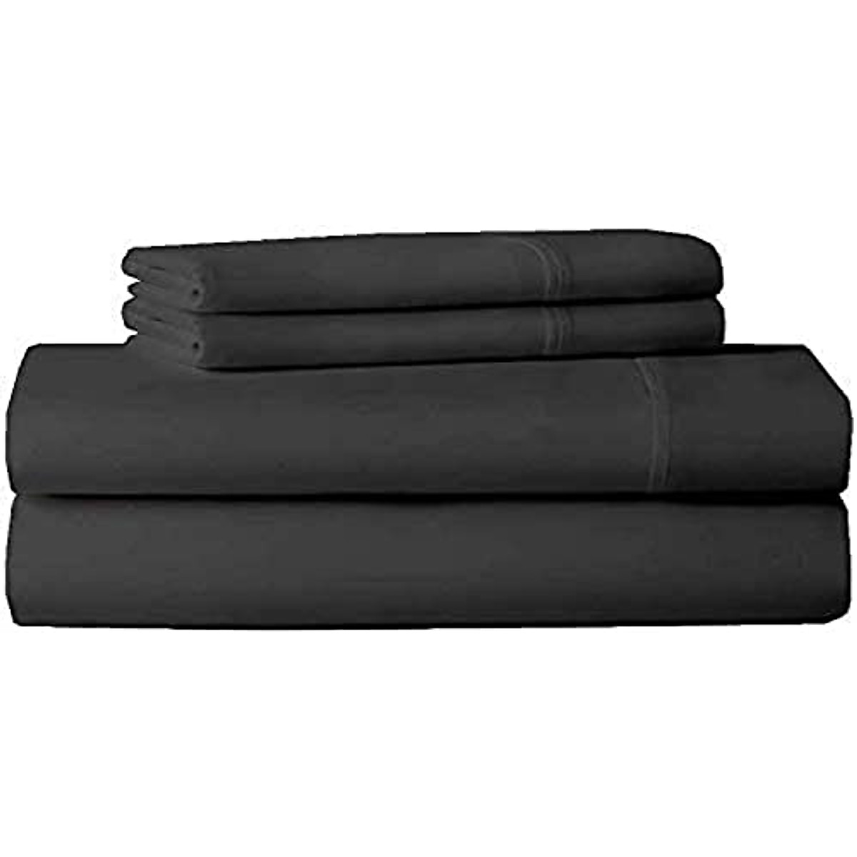 Cot Sheets 30" x 80" Set - Sheets for Camp Bunk Bed - Cot Size Mattress Sheets Fitted for Narrow Twin/RV's Bunk/Cot Size/Guest Bed/Army Cot - 4 PCs Cotton Bed Sheets Fit Upto 8" Deep (Dark Grey)