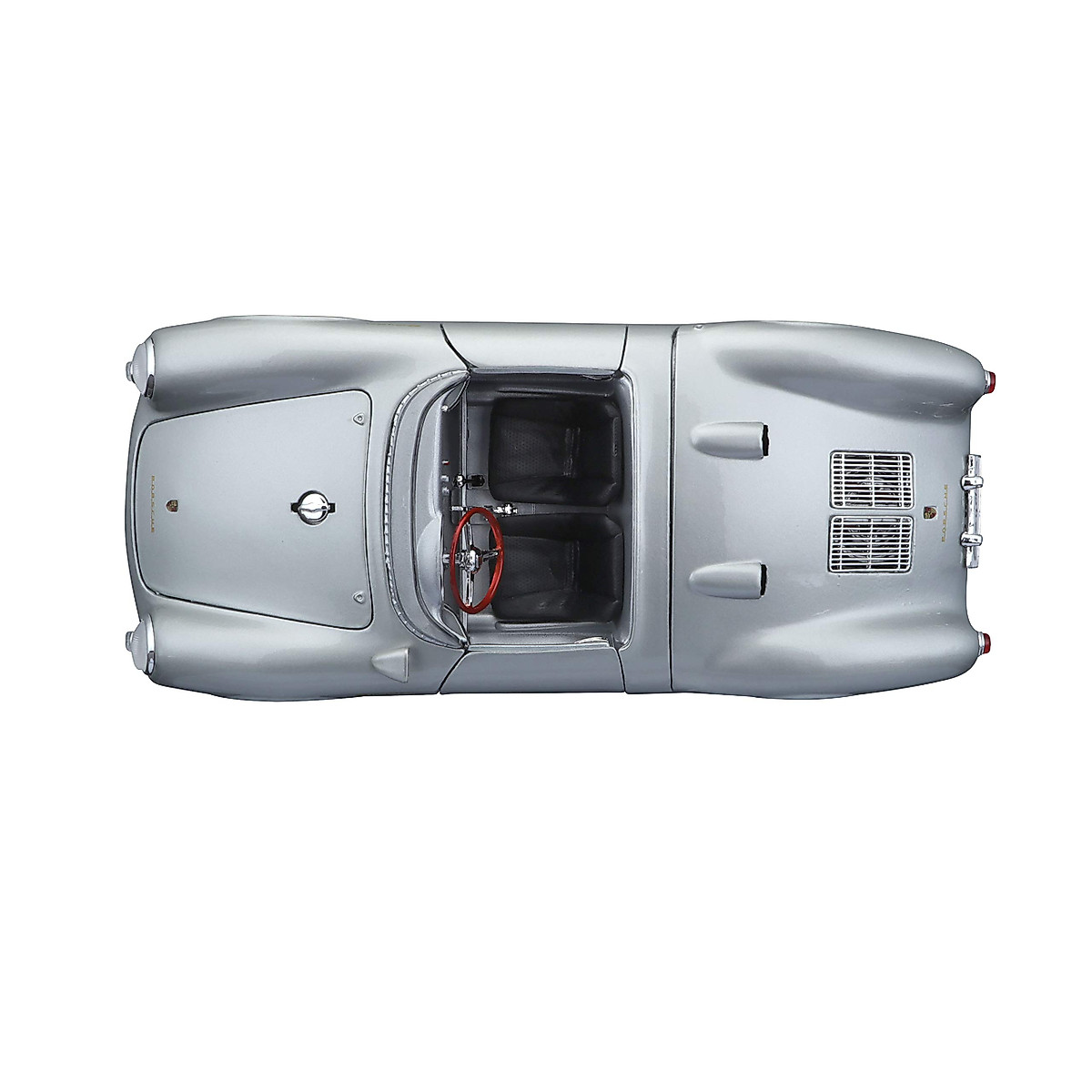 Maisto 1:18 Scale Porsche 550A Spyder Diecast Vehicle, Silver