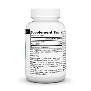 Source Naturals Betaine HCL 650mg, Inc. 90 Tabs