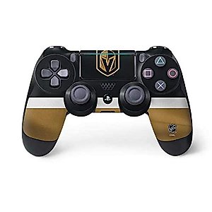 Skinit Decal Gaming Skin for PS4 Pro/Slim Controller - Officially Licensed NHL Vegas Golden Knights Jersey Design