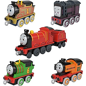 Fisher-Price Thomas Friends of Sodor 5-pack die-cast push-along toy train engines for preschool kids ages 3 years and older [Amazon Exclusive]