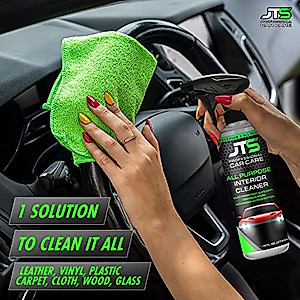Total Car Interior Cleaner for Vehicle Detailing & Restoration All Purpose Solvent & Car Dashboard Cleaner Seats Upholstery Leather Shine Plastic Vinyl and More | Matte Finish (16 Fl Oz)