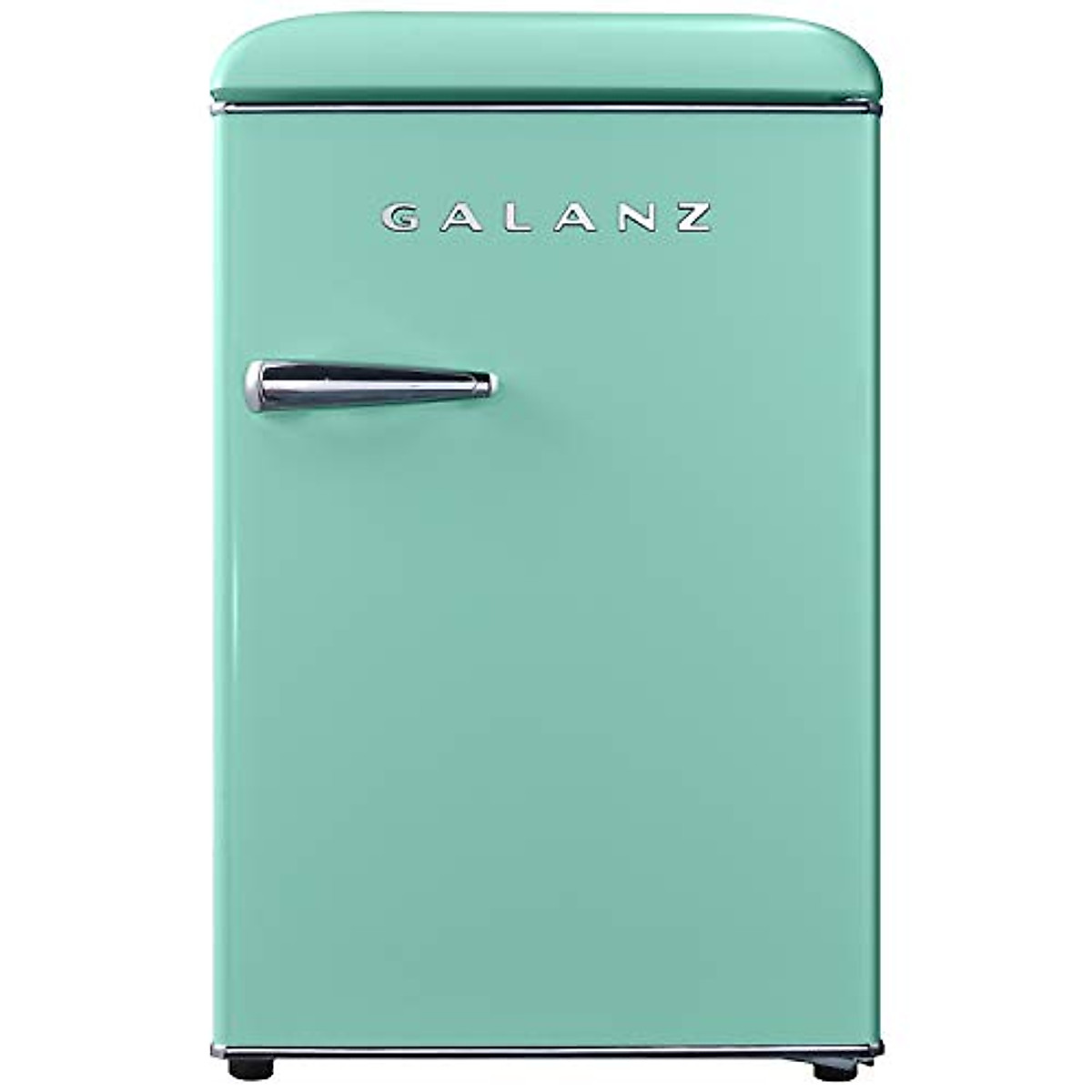Galanz GLR25MGNR10 Retro Compact Refrigerator, Mini Fridge with Single Doors, Adjustable Mechanical Thermostat with Chiller, Green, 2.5 Cu Ft