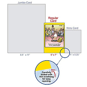 NobleWorks Funny Birthday Greeting Card with 5 x 7 Inch Envelope (1 Card) Bday Bangkok Family CharadeS 8300Z