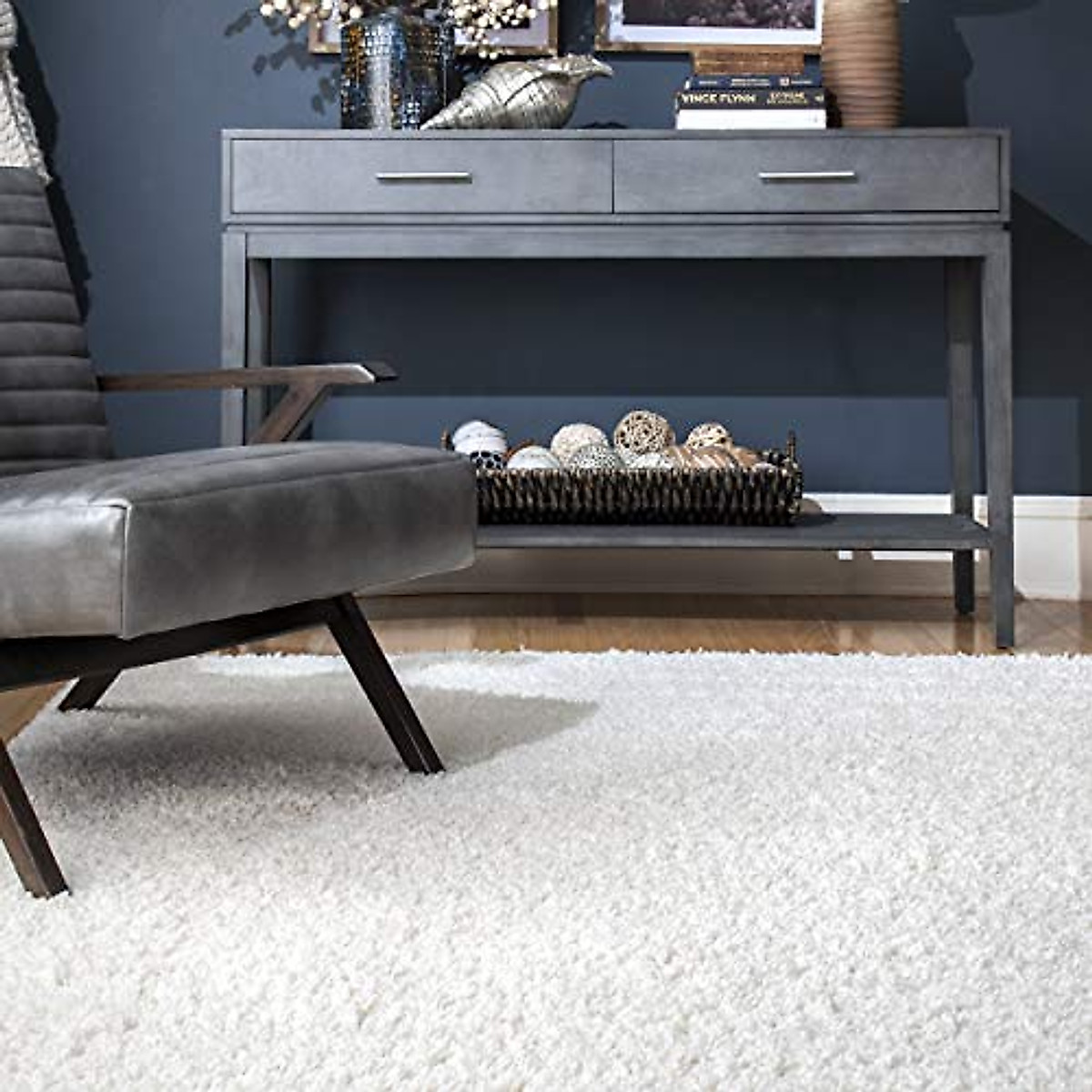 nuLOOM Wowshag Area Rug, 5' 3" x 7' 6", White