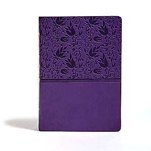 KJV Super Giant Print Reference Bible, Purple LeatherTouch, Red Letter, Pure Cambridge Text, Presentation Page, Cross-References, Full-Color Maps, Easy-to-Read Bible MCM Type