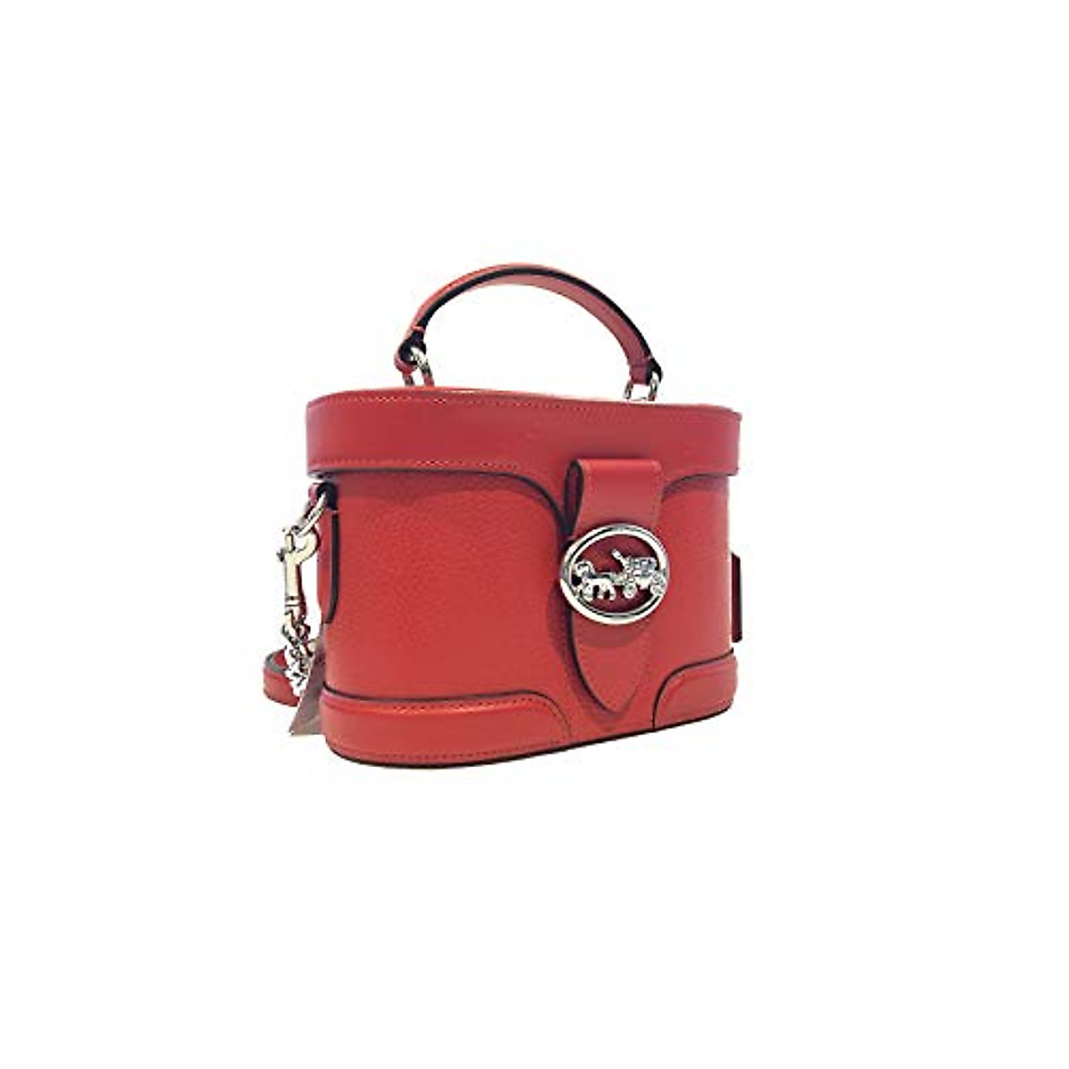 COACH Womens Georgie Gem Crossbody In Pebble Leather (Bright Red)