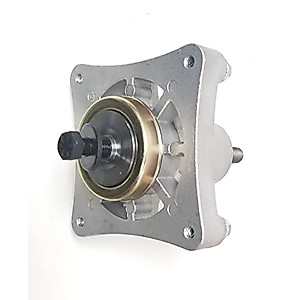LAWN & GARDEN AMC Spindle Assembly Compatible with Hustler Spindle Part Number 604214, Includes Mounting Bolts and Blade Bolt