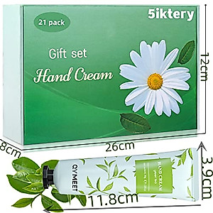 21-Pack Hand Cream Gift Set, Gentle Hand Cream Lotion with Natural Plant Flower Fruit Flavor for Even Sensitive Skin, Extra-Moisturizing Cream Outdoor Travel Size, Present for all Relationship