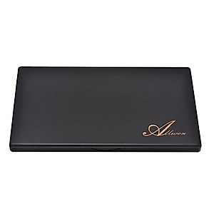 Allwon Medium Empty Magnetic Plastic Eyeshadow Makeup Palette with 15Pcs Adhesive Empty Palette Metal Stickers for Eyeshadow Lipstick Blush Powder