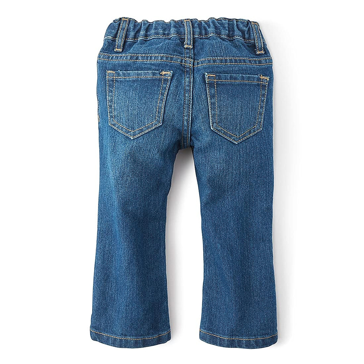 The Children's Place Baby Girls and Toddler Girls Basic Bootcut Jeans, Indigo Stone, 18-24 MONTHS