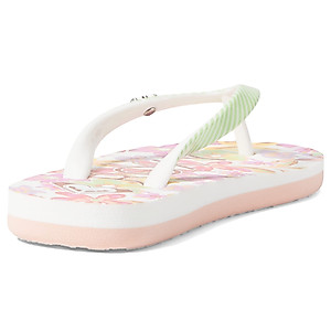 Roxy Girl's Pebbles VII (Little Kid/Big Kid) White/Green 13 Little Kid M