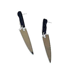 Purple Myrtle Knife Earrings for Women/Adults/Chefs/Bakers.