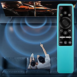 BN59-01329A Voice Remote Control with Mic Fit for Samsung TV,for Samsung TV Remote,Compatible for All Samsung with Voice Function Smart Curved Frame QLED LED LCD 8K 4K TVs(with Case and 2AA Battery)