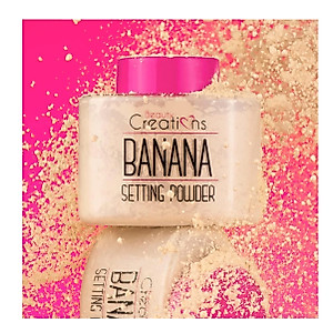 DEALPLUSDEAL Beauty Creations Banana Setting Loose Powder Minimizes Pores and Fine Lines Matte Finish Long Lasting Natural Face Makeup