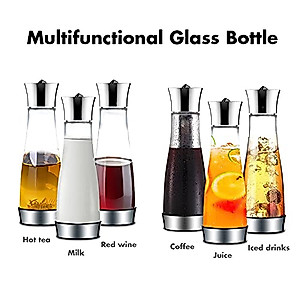 GRFIT Coffee Kettle Coffee Maker Pot Leakproof Thick Glass Cold Brew Cafetera Filter Coffee Pot Tea Infuser Percolator Tool Espresso Maker Coffee Kettle Flow Spout for Coffee and Tea, XXCCHH-2021