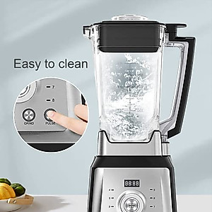 Blenders for Kitchen, Professional Countertop Blenders for Smoothies/Ice Shakes with 8 Adjustable Speeds 4 Preset Programs, 70Oz 1450W High Speed Commercial Blender, 30000RPM, BPA Free