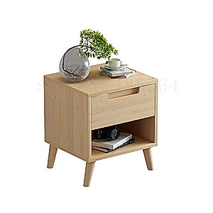 ZHAOLEI Nordic Simple Bedside Table Minimalist Bedroom Solid Wood Storage Cabinet Storage Cabinet Bedside