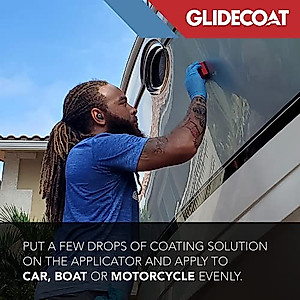 Glidecoat Ceramic Coating Applicator Sponges 6 Pack- Applicator Pads Detailing for Cars, Boats, Motorcycles, Motorhomes, Quad Bikes and More - Non-Absorbing - Effortless Application On Any Vehicle!