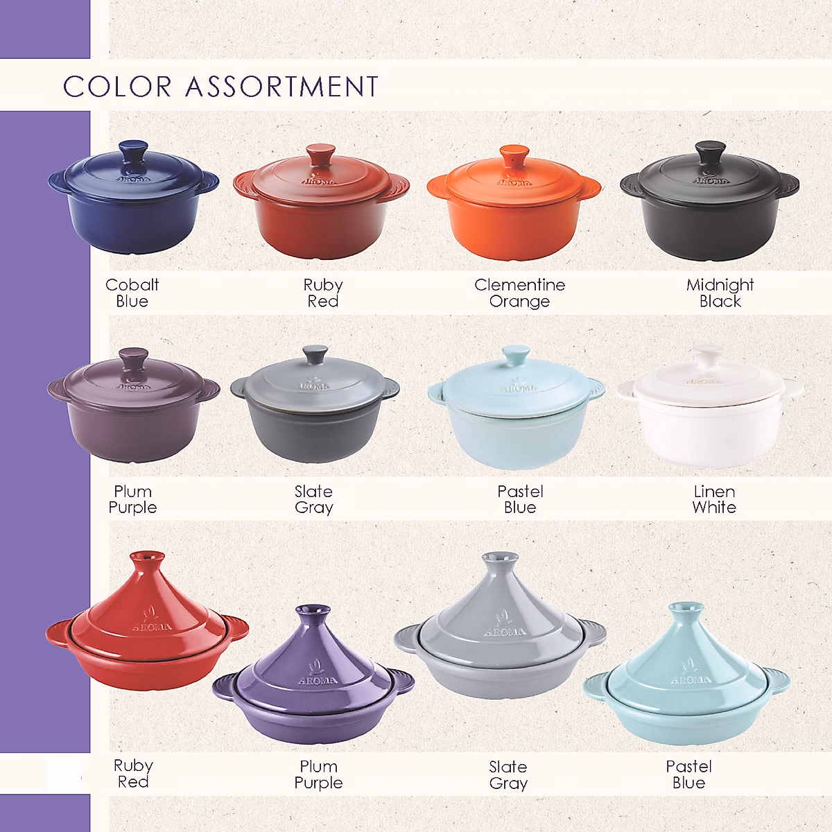 Aroma Housewares, Ruby Red Aroma DoveWare 11 Inch Tagine,