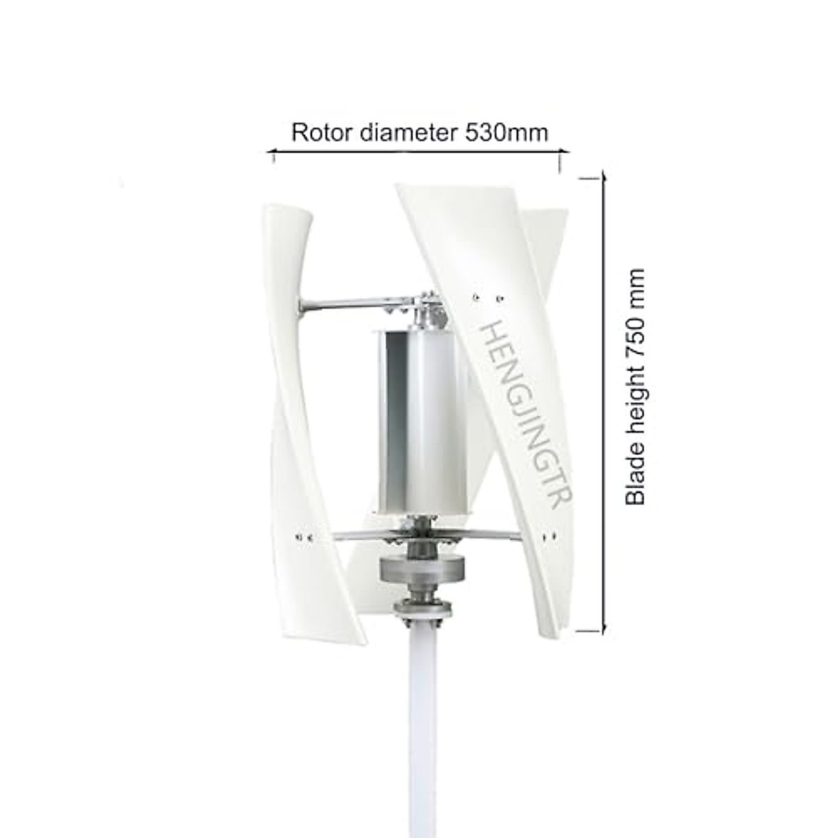 HENGJINGTR DC 12V-48V 1000W Wind Turbine Generator Kit with Charge Controller Windmill Power Vertical Wind Turbine Wind Generator & Controller for Hybrid Solar Wind System,12v
