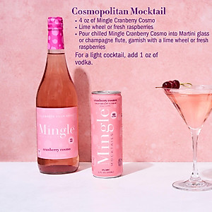 Mingle Mocktails Non Alcoholic Cocktails - 750ml Bottles (Various Flavors, 5 Bottle Pack)