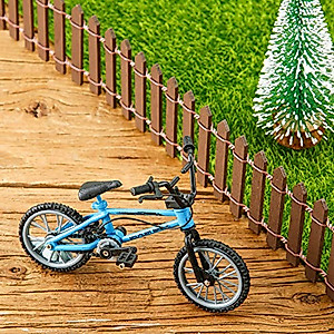 Chinco 4 Pieces 35 Inch Miniature Garden Ornament Fence Wood Picket Fence for Dollhouse Home Garden Plant Pot DIY Diorama Project (Brown)