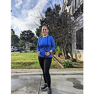 baleaf Women's Thermal Tops Long Sleeve Fleece Lined Running Workout Shirts Athletic Cold Weather Gear Winter Compression Zipper Pocket Black L