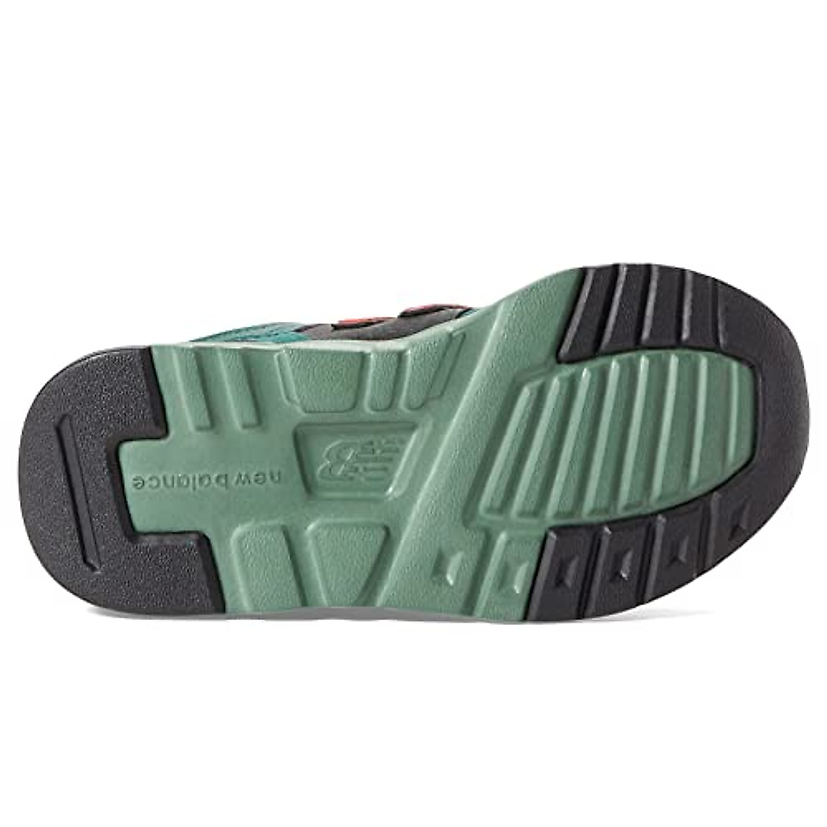 New Balance Baby Girls Kids 997H Bungee Lace Sneaker, Nightwatch Green/Jade, 4 Wide Infant