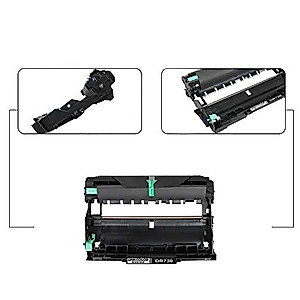 Linkcolor Compatible DR760 DR730 Drum Unit Replacement for Brother DR-730 DR-760 Drum Unit for Brother HL-L2370DW HL-L2350DW HL-L2390DW HL-L2395DW HL-L2370DWXL Printer, Black 2-Pack
