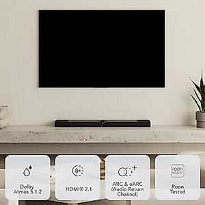 Devialet Dione - All-in-One HDMI Dolby Atmos Soundbar - Enhance Home Cinema - Patented Technologies for Immersive Sound - Seamless Connectivity