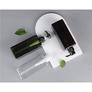 Pump Bottle, Refillable Plastic Empty Lotion Soap Dispenser Liquid Container for Bathroom Shampoo and Body Wash, 22oz/650ml Clear 2 Pack