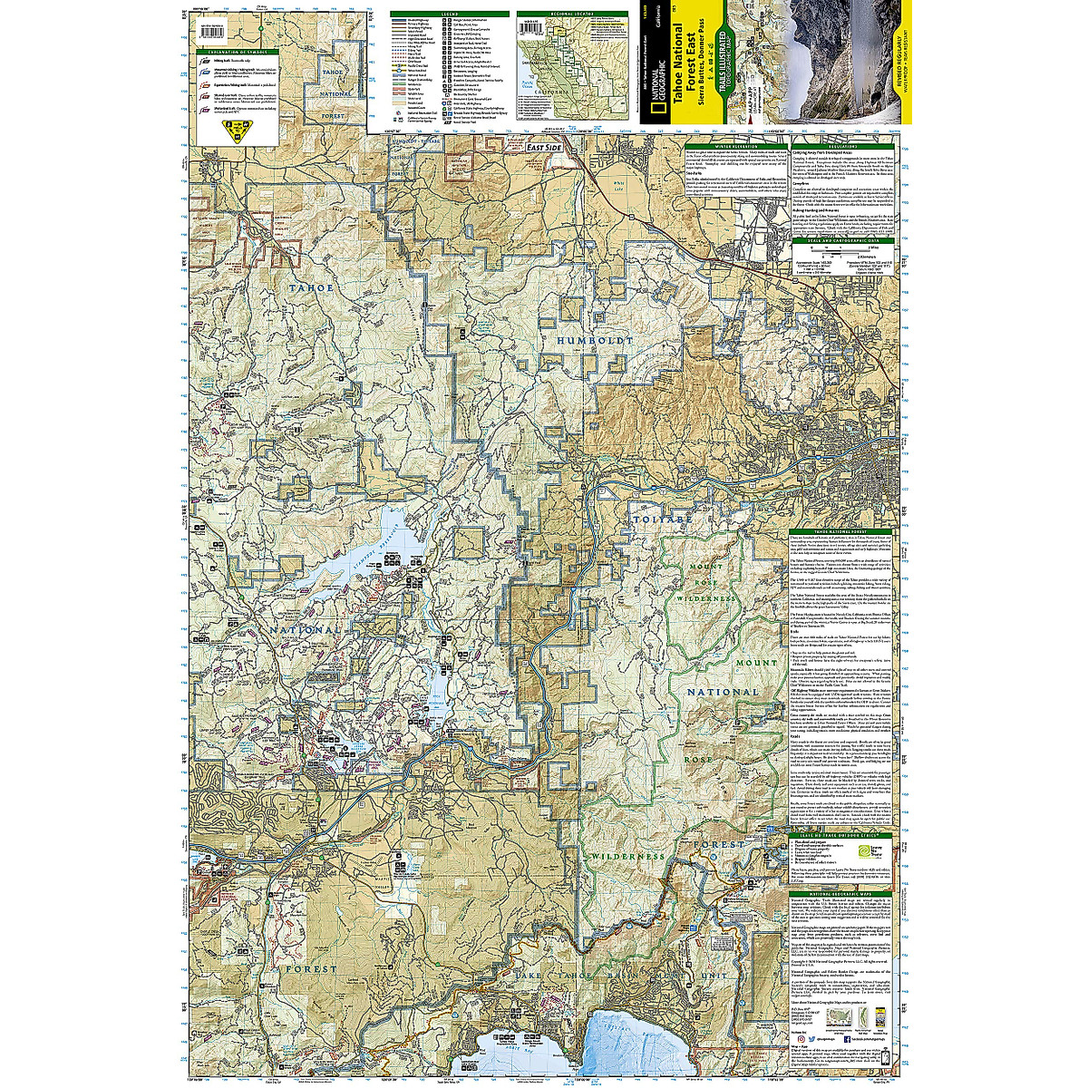 Tahoe National Forest East Map [Sierra Buttes, Donner Pass] (National Geographic Trails Illustrated Map, 805)