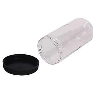 zmybcpack 6 Pack 32 OZ Large Clear Plastic Storage Jars with Lids & Labels,A Pen - Wide Opening Durable Round Containers -PET Container Pantry, Home & Kitchen Storage