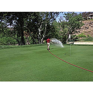 Underhill UltraMax Commercial Garden Water Hose 25 ft, Heavy-Duty, Rubber, Flexible, Kink Free, Industrial, 800 psi, H10-025R, 1" x 25', Red